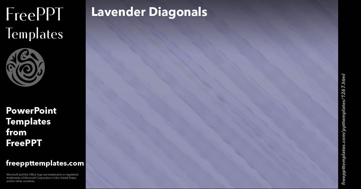Lavender Diagonals - PowerPoint Templates