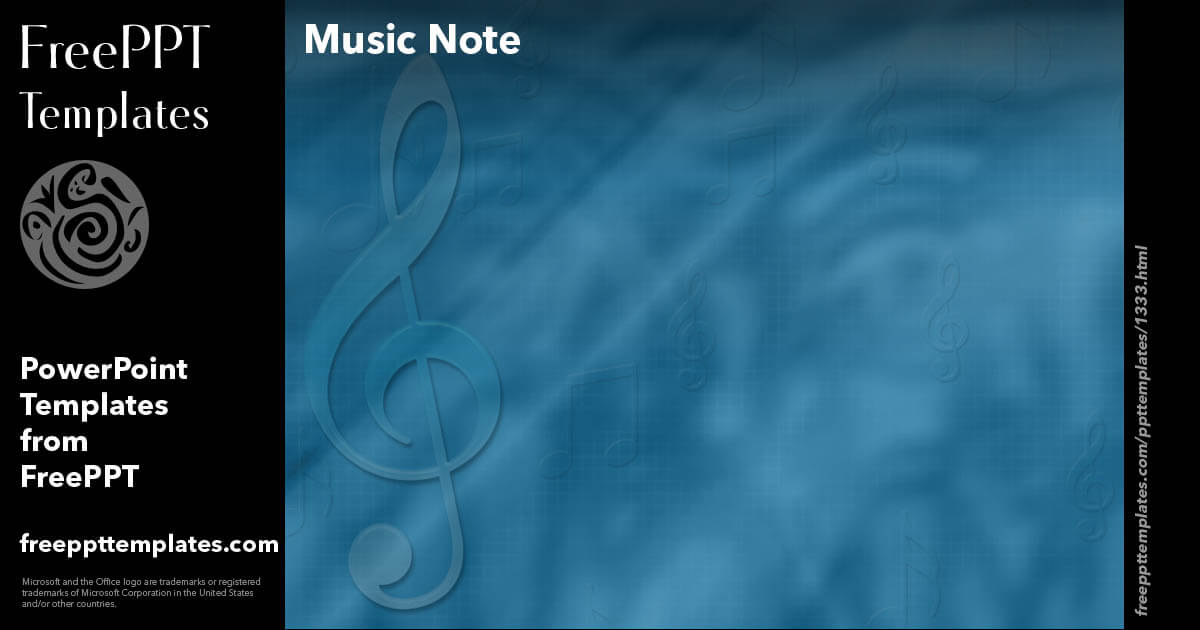 Music Note 01 - PowerPoint Templates
