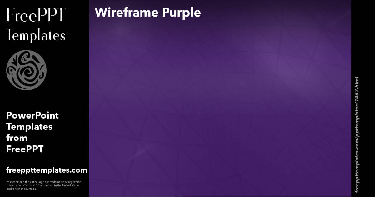 Wireframe Purple - PowerPoint Templates