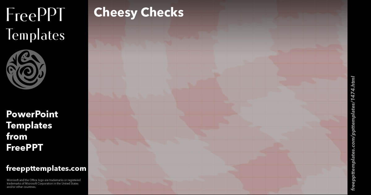 Cheesy Checks - PowerPoint Templates