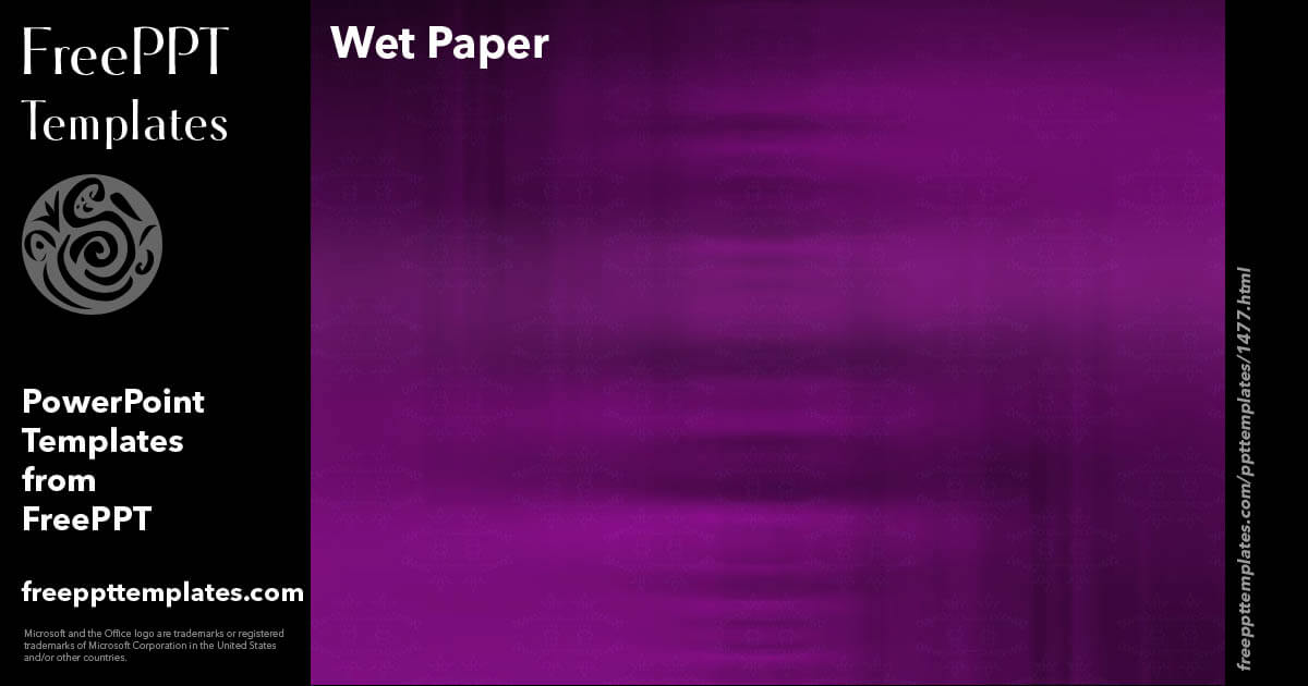 Wet Paper - PowerPoint Templates