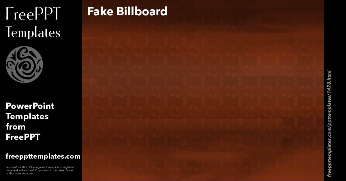 Fake Billboard - PowerPoint Templates