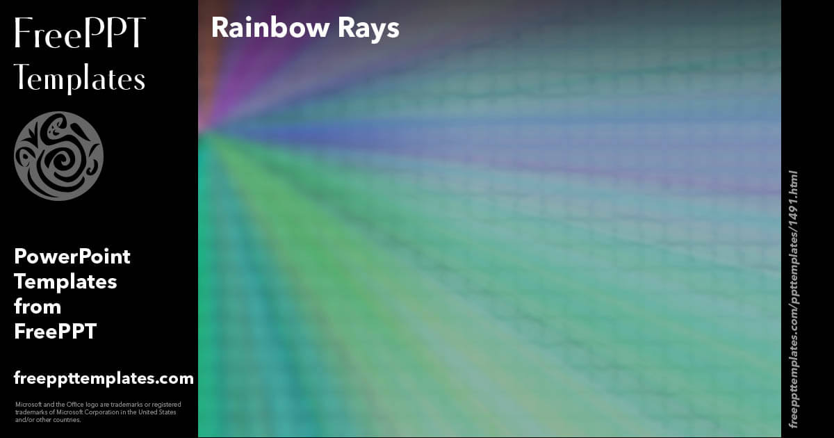 Rainbow Rays - PowerPoint Templates