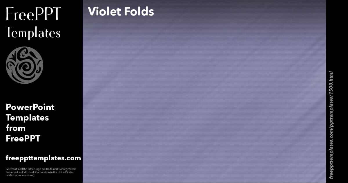 Violet Folds - PowerPoint Templates