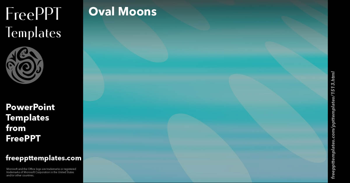 Oval Moons - PowerPoint Templates