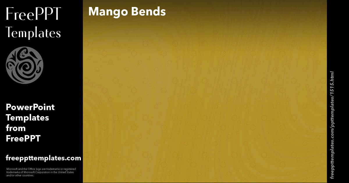 Mango Bends - PowerPoint Templates