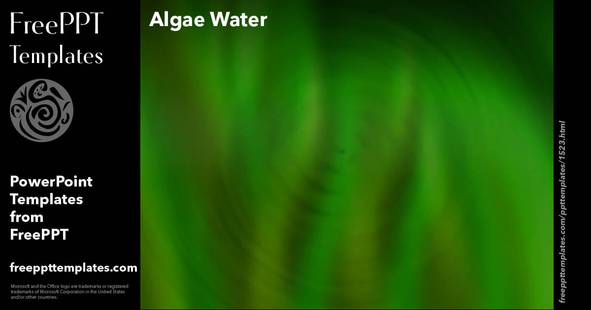 Algae Water - PowerPoint Templates