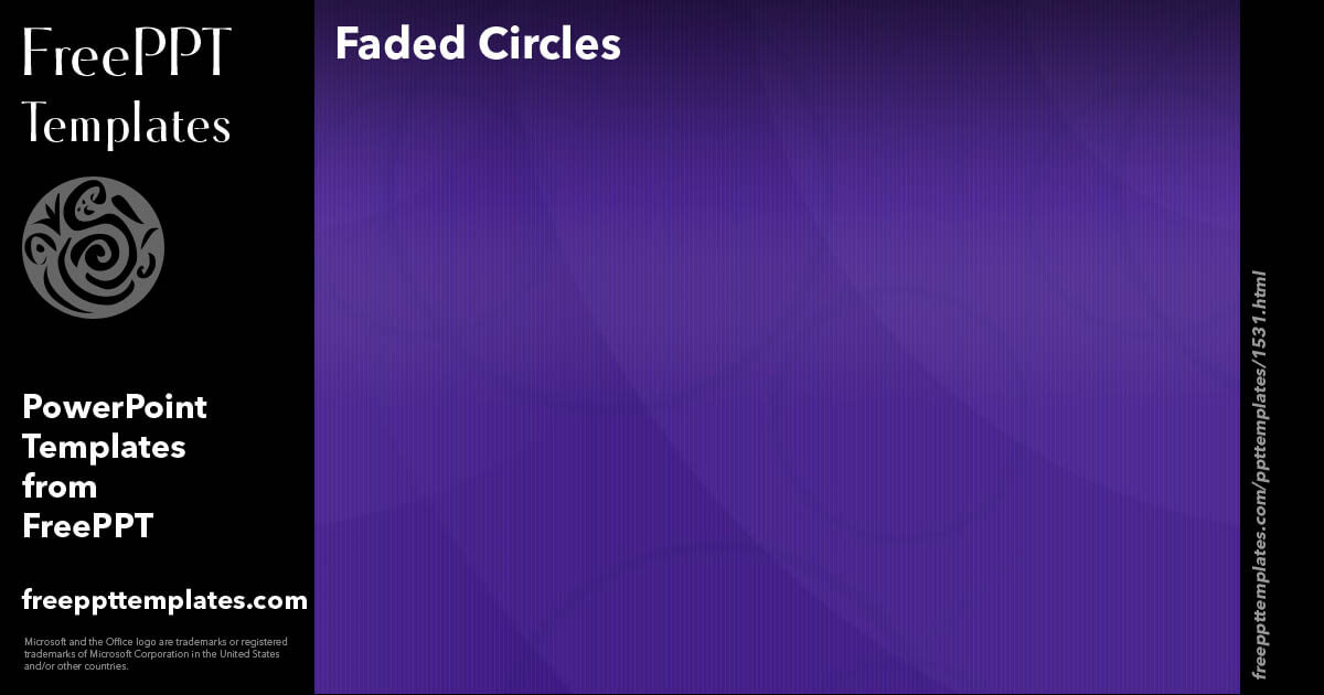 Faded Circles - PowerPoint Templates