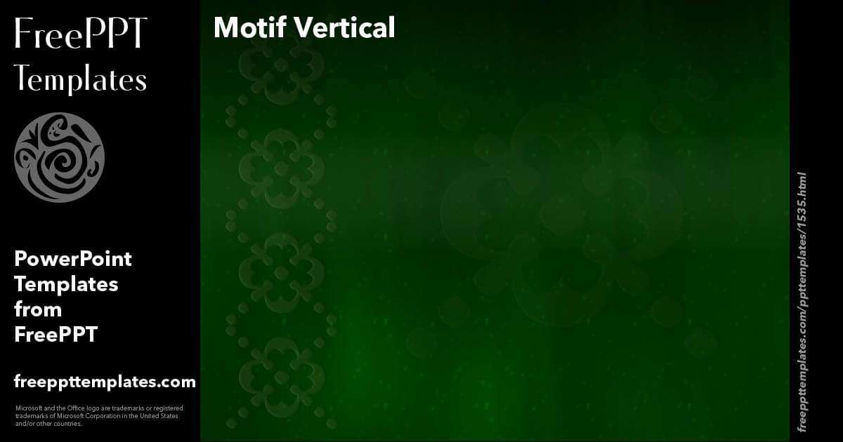 Motif Vertical - PowerPoint Templates