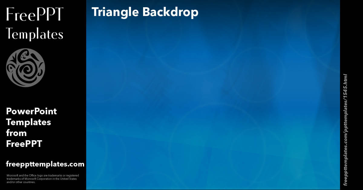 Triangle Backdrop - PowerPoint Templates