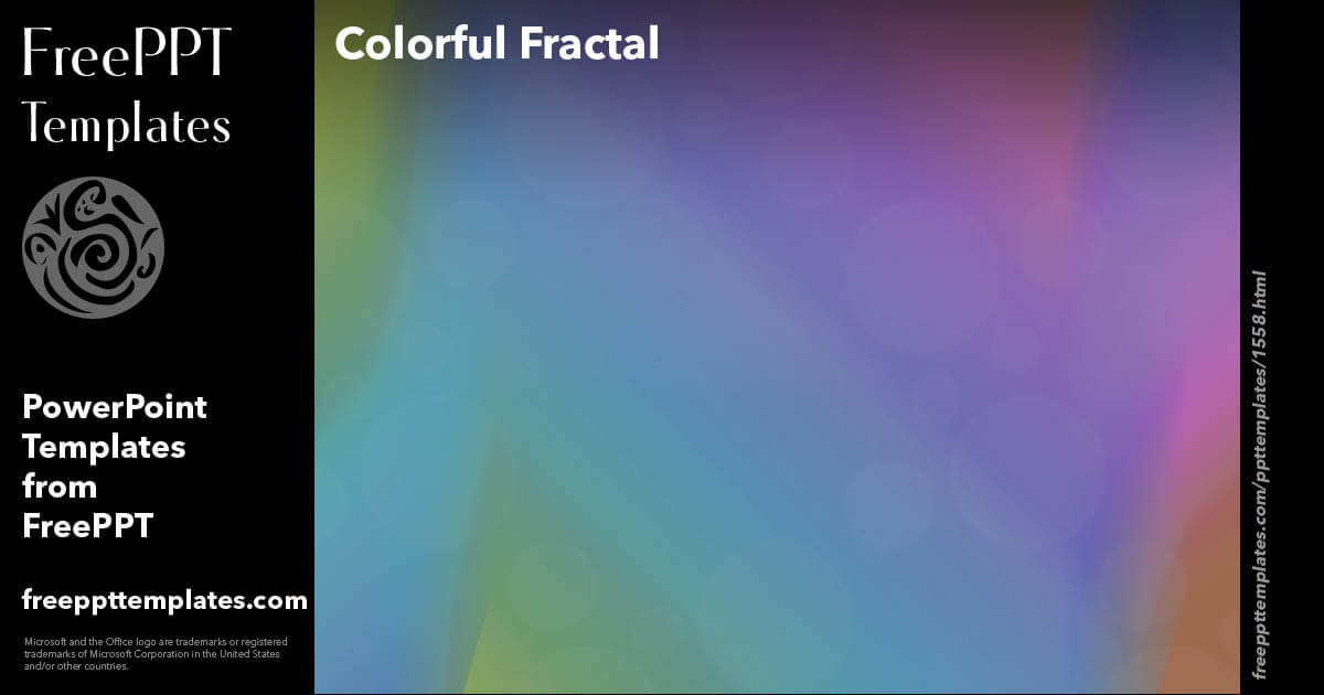 Colorful Fractal - PowerPoint Templates