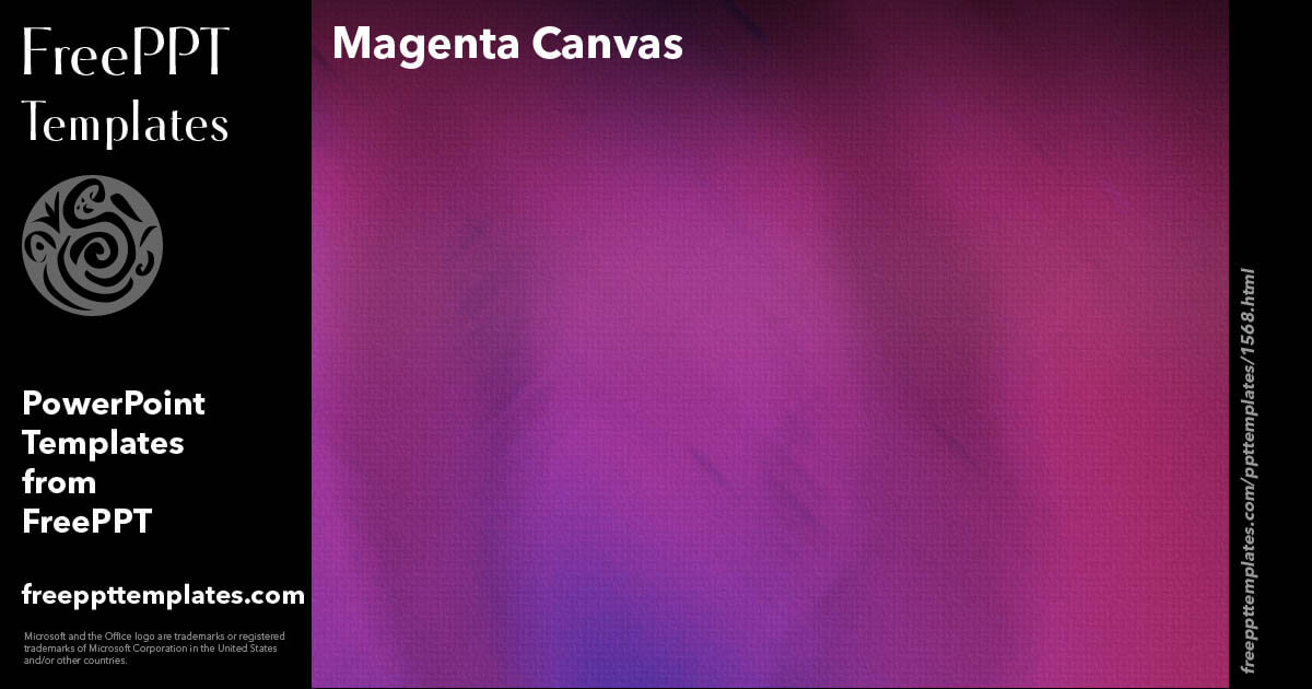 Magenta Canvas - PowerPoint Templates