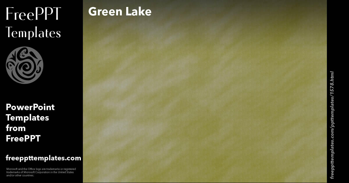 Green Lake - PowerPoint Templates
