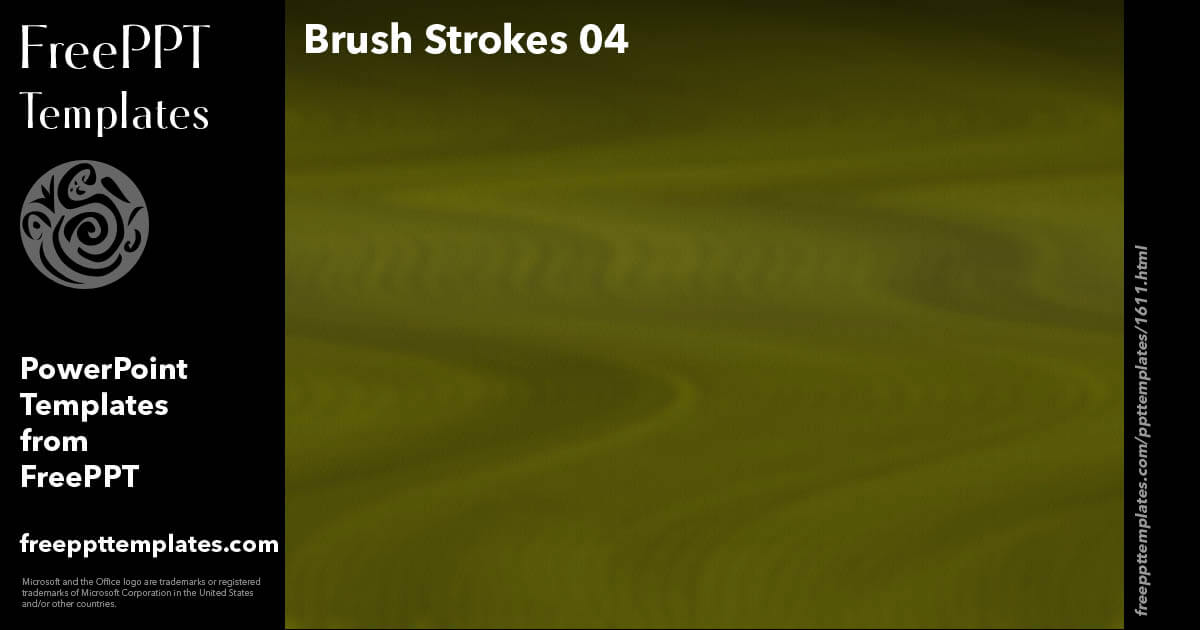 Brush Strokes 04 - PowerPoint Templates