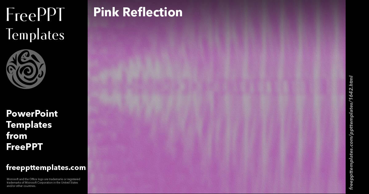 Pink Reflection - PowerPoint Templates