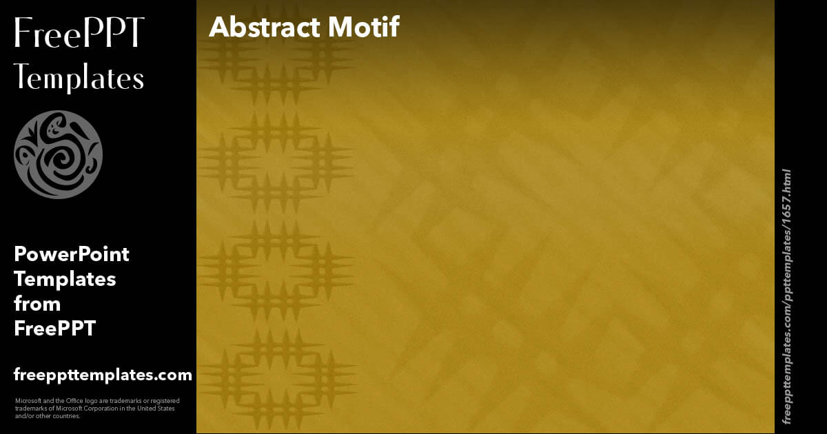 Abstract Motif 01 - PowerPoint Templates