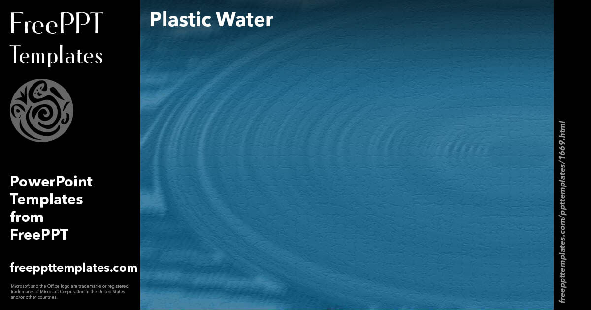 Plastic Water - PowerPoint Templates