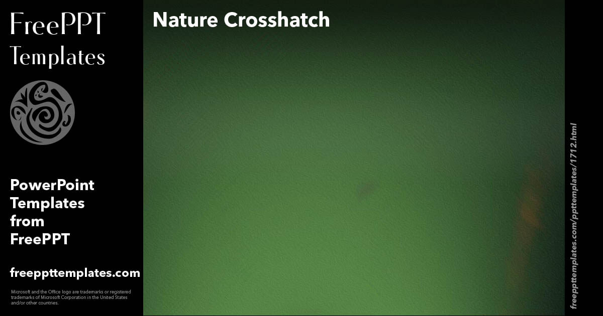 Nature Crosshatch - PowerPoint Templates