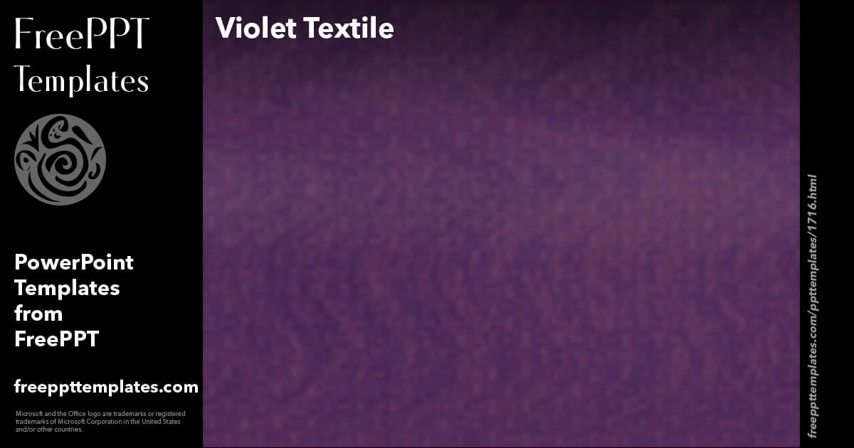 Violet Textile - PowerPoint Templates