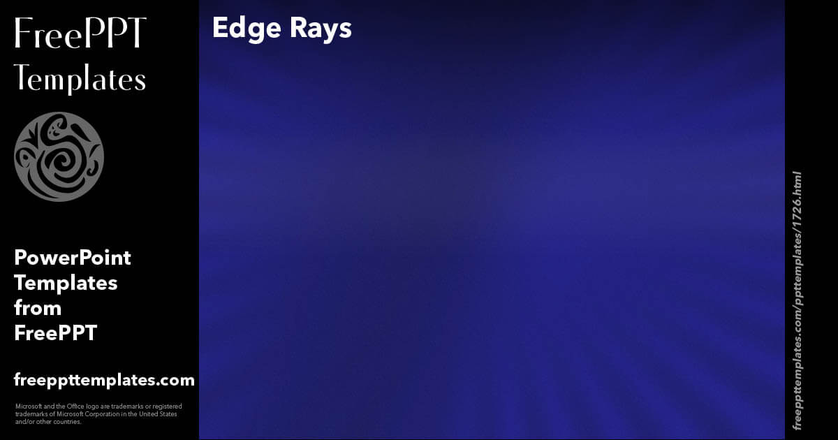 Edge Rays - PowerPoint Templates