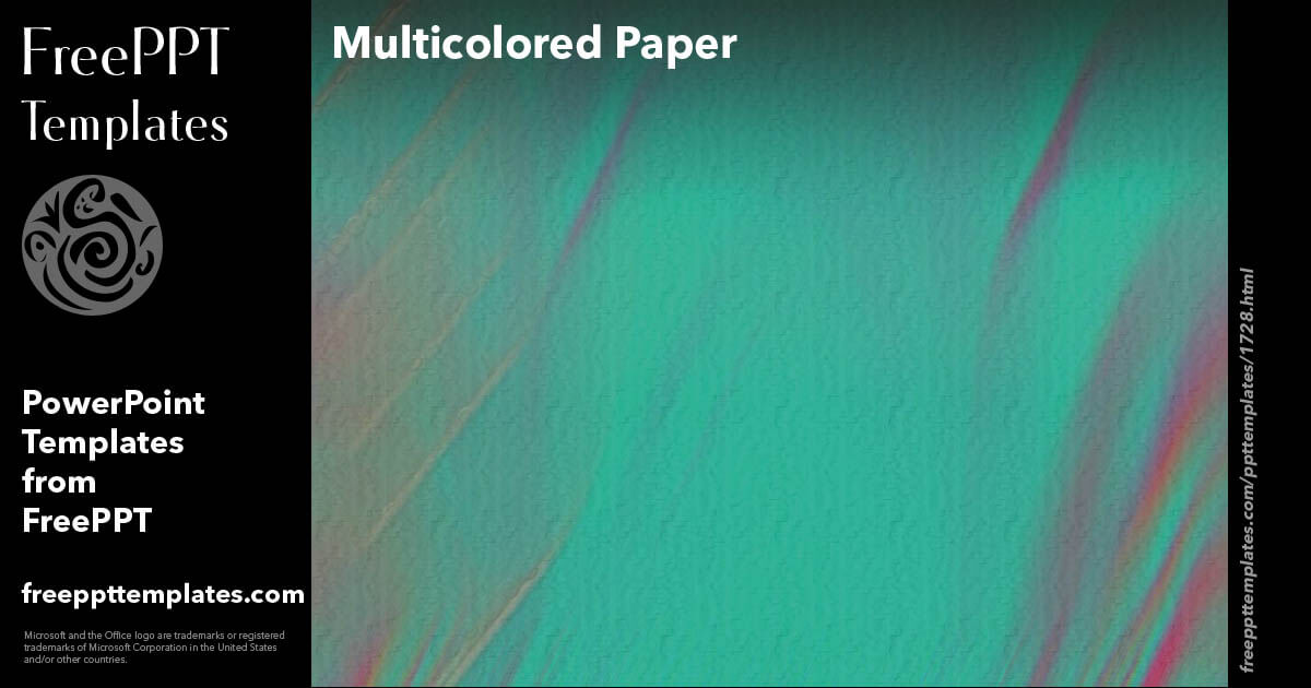 Multicolored Paper - PowerPoint Templates