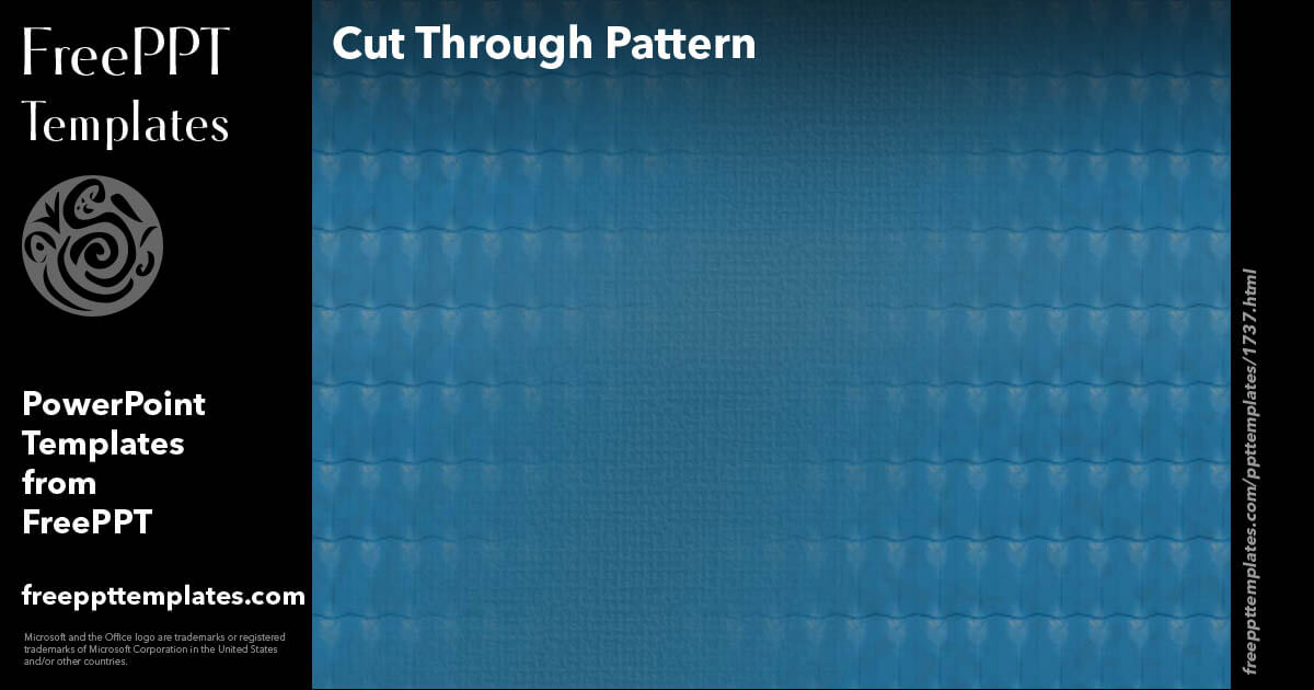 Cut Through Pattern - PowerPoint Templates
