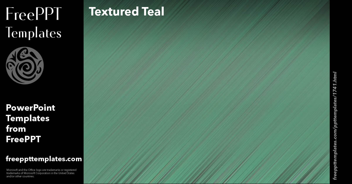 Textured Teal - PowerPoint Templates