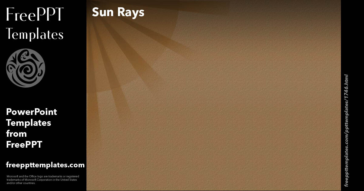 Sun Rays - PowerPoint Templates