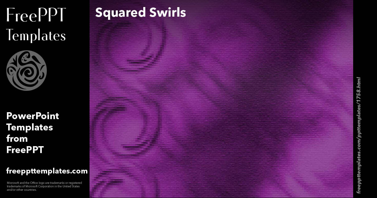 Squared Swirls - PowerPoint Templates