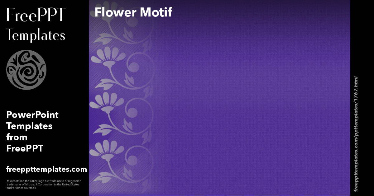 Flower Motif 01 - PowerPoint Templates