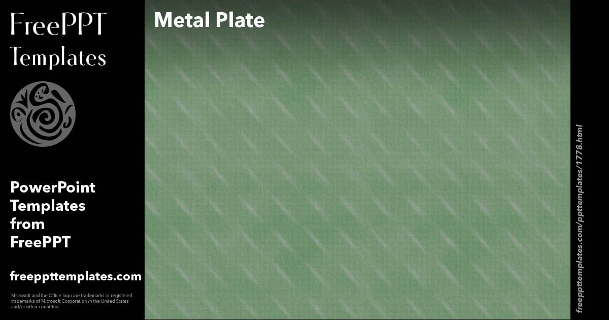 Metal Plate - PowerPoint Templates