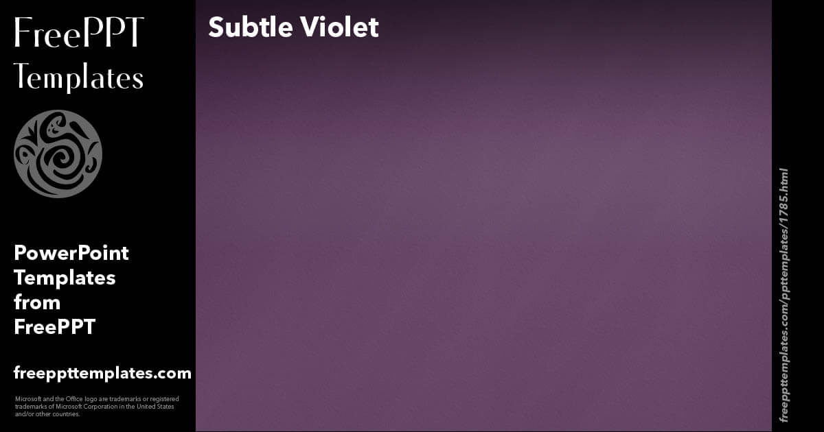 Subtle Violet - PowerPoint Templates