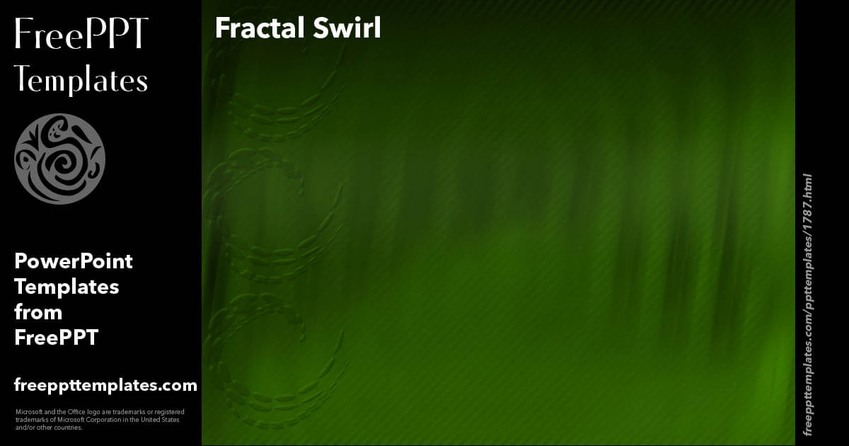 Fractal Swirl - PowerPoint Templates